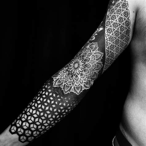 Arm Tattoo Template Geometric