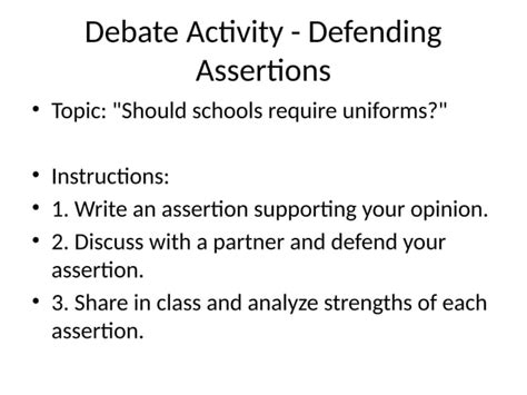 Assertionspresentation Reading And Writingpptx Assertionspresentation Reading And Writingpptx