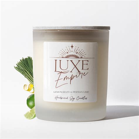 Lemongrass And Persian Lime Tumbler Candle Madams Handmade