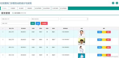 社区医院门诊医生站的设计与实现 jsp java springmvc mysql mybatis csdn博客