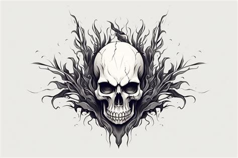 Brahma Bull Skull Speed Skull Tattoo Skull And Flower Half Sleeve