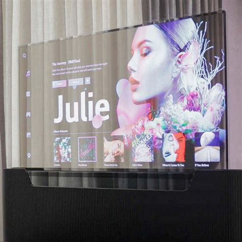 55 Inch Oled Digital Signage 360 Photo Booth 3d Hologram Fan Oled Signage