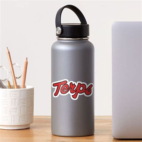 Terps Script Sticker For Sale By Knightdrawings Redbubble