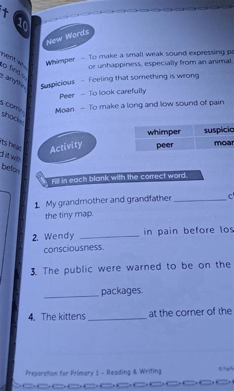 Reading And Writing Comprehension Bridging To Primary 1 Hobbies And Toys