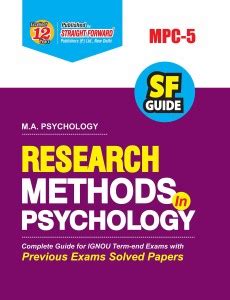 SF Guide For IGNOU MPC M A Psychology RESEARCH METHODS IN PSYCHOLOGY Buy SF Guide For