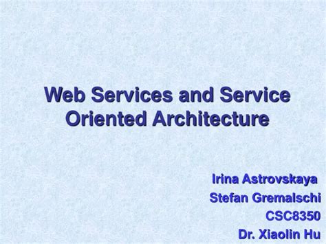 Ppt Web Services And Service Oriented Architecture Powerpoint Presentation Id9288038