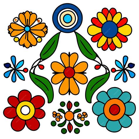 Premium Vector Hand Drawn Abstract Floral Background Vector Illustration