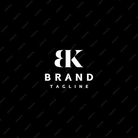 Premium Vector Classy Letter B And K Logo Design Classic Letter Bk