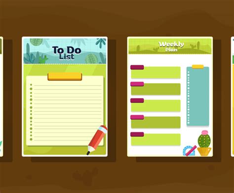 Cactus Table Template