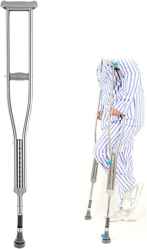 Underarm Crutches For Adults And Teenager Stainless Steel