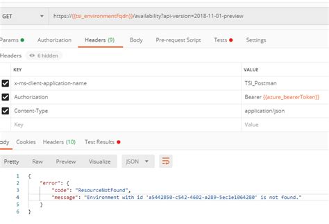 Azure Time Series Insight Preview Api Fail With Environment With Id Is