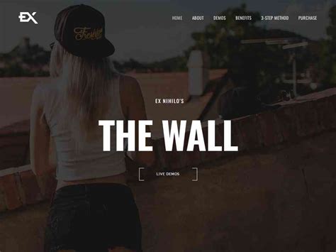 The Wall Лендинг Шаблоны Bootstrap BootstrapТема