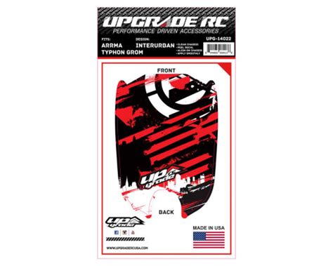 Upgrade Rc Chassis Protector For Arrma™ Typhon Grom Interurban Red