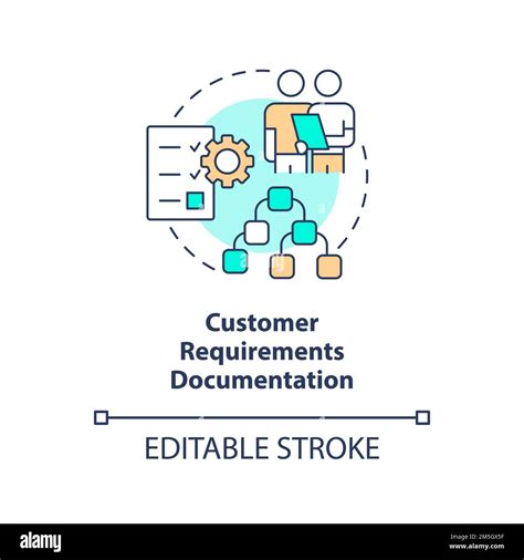 Customer Requirements Documentation Concept Icon Stock Vector Image