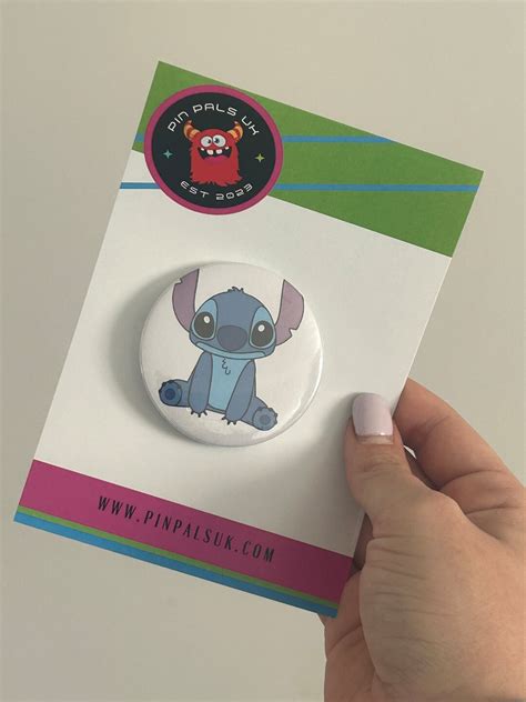 Stitch Badge Lilo Stitch Pin Badge Collectible Button Badge Etsy