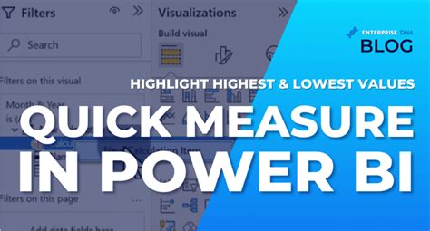 highlight highest and lowest values using quick measure in power bi