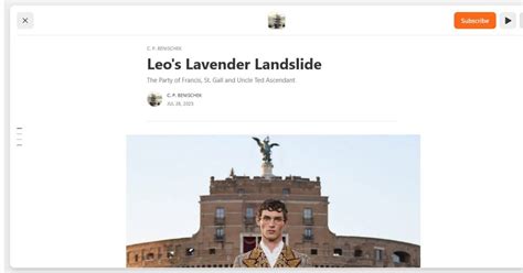 Cardinal Prevost Is Francis 2 0 In A Pontificate Of Sodomites From Rome