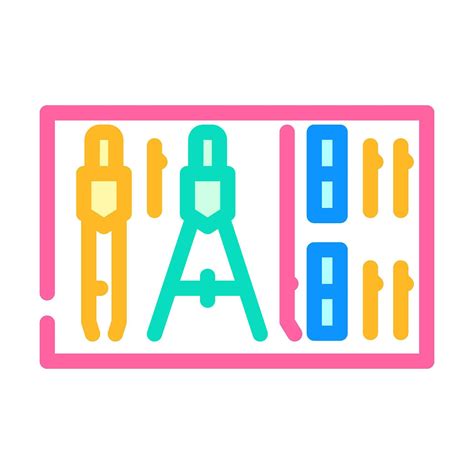 Drafting Tools Architectural Drafter Color Icon Vector Illustration 34790272 Vector Art At Vecteezy