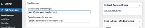 How To Filter By Tag Category WP RSS Aggregator Knowledge Base