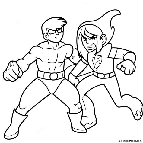 Danny Phantom Vs Vlad Plasmius Coloring Page Coloring