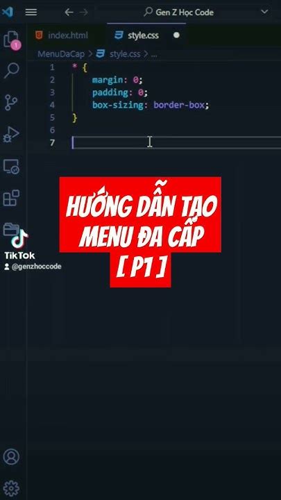 Hướng Dẫn Tạo Menu đa Cấp Bằng Html And Css Genzhoccode Code Css Html Laptrinh Web Youtube