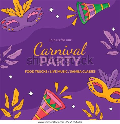Brazilian Carnival Vector Illustration Design Stock Vector Royalty