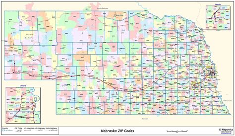 Nebraska Zip Code Map Nebraska Railroad Map Map Of Nebraska Railroad