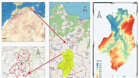 Location Of The Study Area Digital Elevation Model DEM Maps Made On Download Scientific