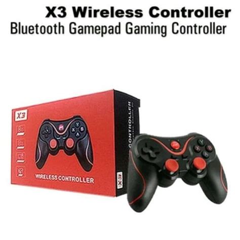 Jual Gamepad Bluetooth X3 WIRELESS CONTROLLER JOYSTICK Merah Standard Kota Denpasar