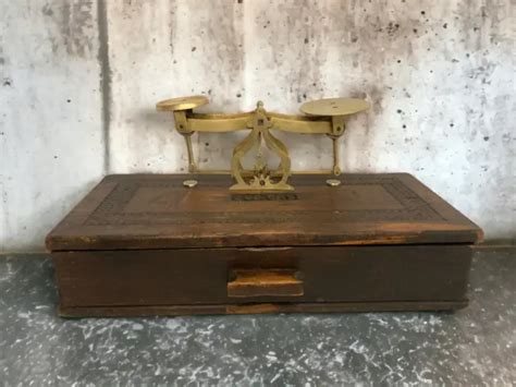 Ancienne Balance P Se Lettres Bois Et Laiton Fin Xix Me Eur Picclick Fr