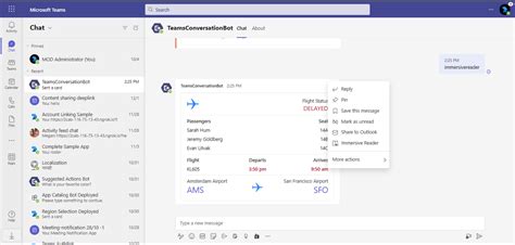 Teams Conversation Bot Code Samples Microsoft Learn