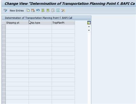 Shipment Type Transportation Planning Point Sap Community