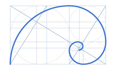 Golden Ratio Template Divine Proportions Golden Spiral Fibonacci