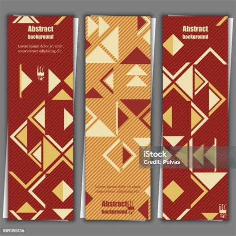 기하학적 인 에스닉 패턴으로 추상적인 배경입니다 추상적인 배경 배너 서식 파일 집합입니다 Eps10 벡터 일러스트 레이 션
