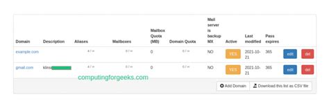 configure mail server with postfixadmin on centos 7 8 computingforgeeks