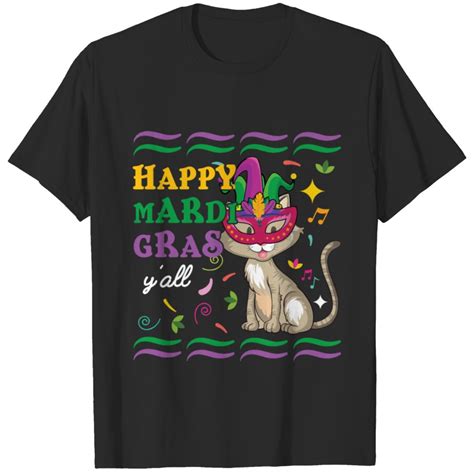 Kawaii Cat Clown Celebration Gras Mardi Party 2022 T Shirt Sold By
