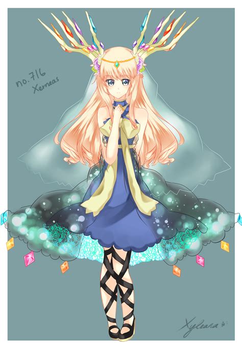 Xerneas Xyleana By Seiun Hemi On Deviantart