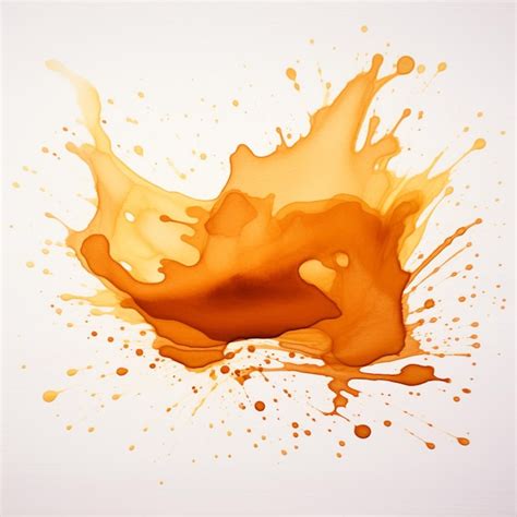 Premium Ai Image Handdrawn Ink Splatter With Colorful Shades