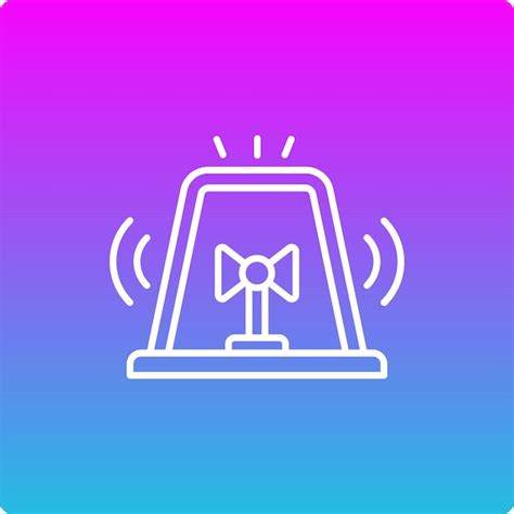 사이렌 아이콘 프리미엄 벡터