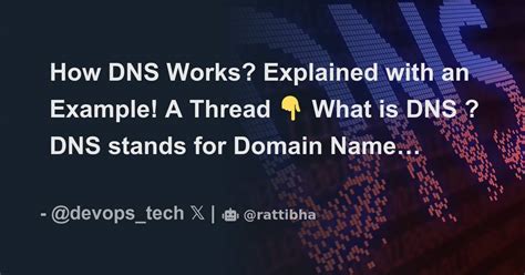 How Dns Works Explained With An Example A Thread 👇 Thread From