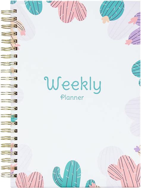 Weekly Planner Undated Agenda Notebook Planner Pouch Weeks Planner Schedules Stationery Office