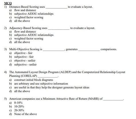 Solved Mco 1 Distance Based Scoring Uses To Evaluate A