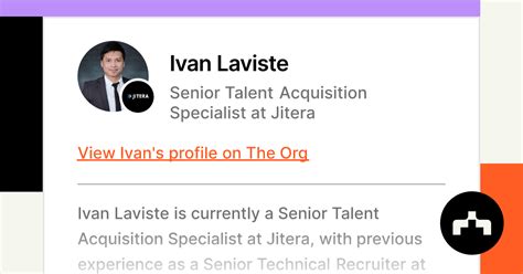 Ivan Laviste Senior Talent Acquisition Specialist At Jitera The Org
