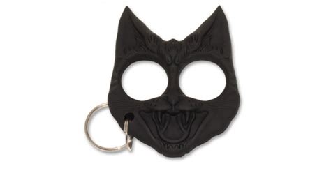 Wild Kats Self Defense Keyring Evil Cat Safety Keychain Finger Knuckles