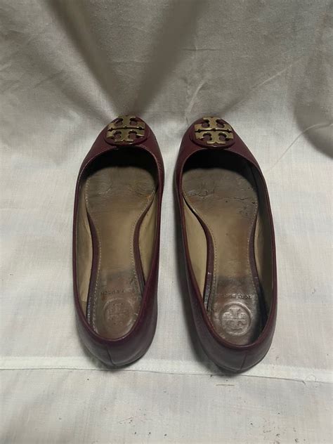 Tory Burch Marooon Flats Womens Fashion Footwear Flats And Sandals On