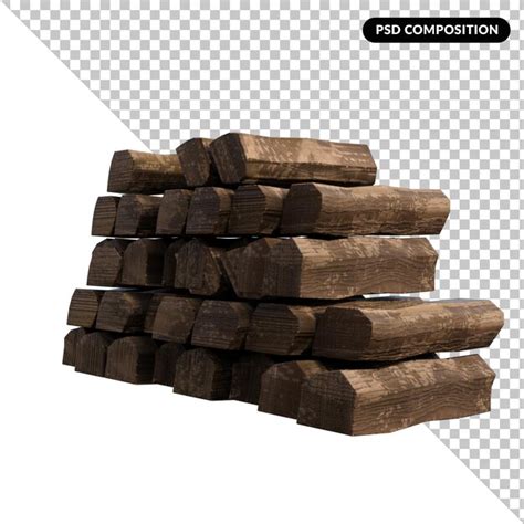 Premium PSD Stack Of Wooden Blocks