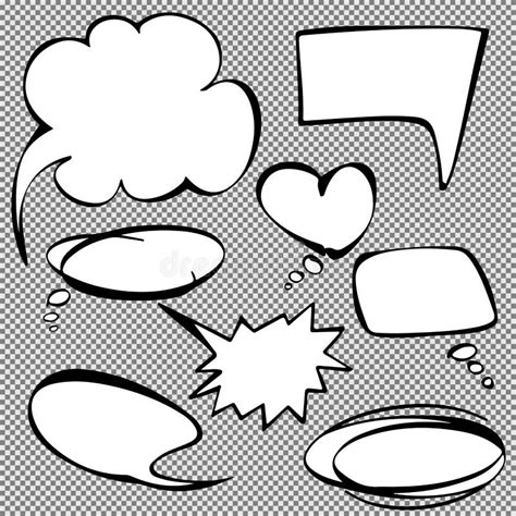 Frames And Bubbles Collection Vector Hand Drawn Stock Vector