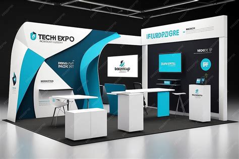 Premium Photo Tech Expo Branding Showcase Incorporate The Logo Into