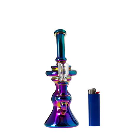 Oil Slick 8 Rainbow Klein Recycler Dab Rig Smoking Outlet