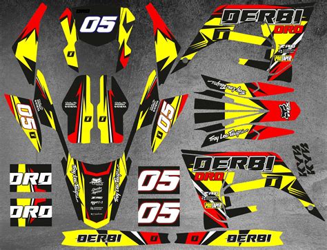 Kit Decorativo Derbi 50 2018 2021 Craft Giallo Rosso Negozio Di